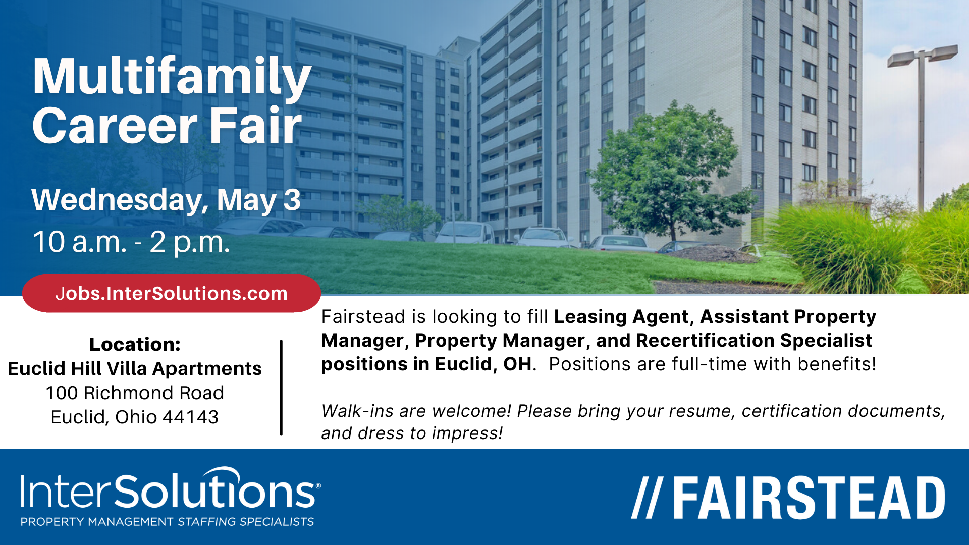 InterSolutions to Co-host Multifamily Career Fair with Fairstead ...